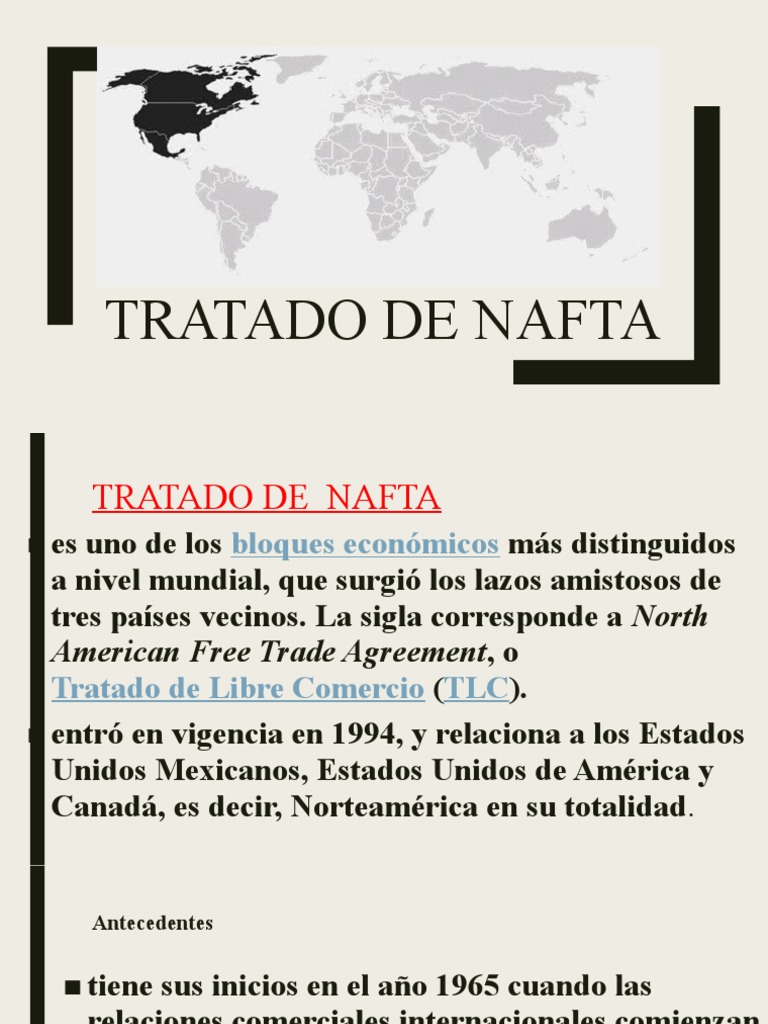 Tratado de Nafta - 2020 | PDF | Tratado de Libre Comercio ...