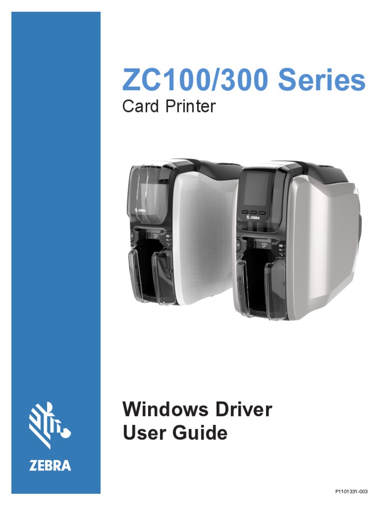 Zc100 Zc300 Series Win Driver Ug en | PDF