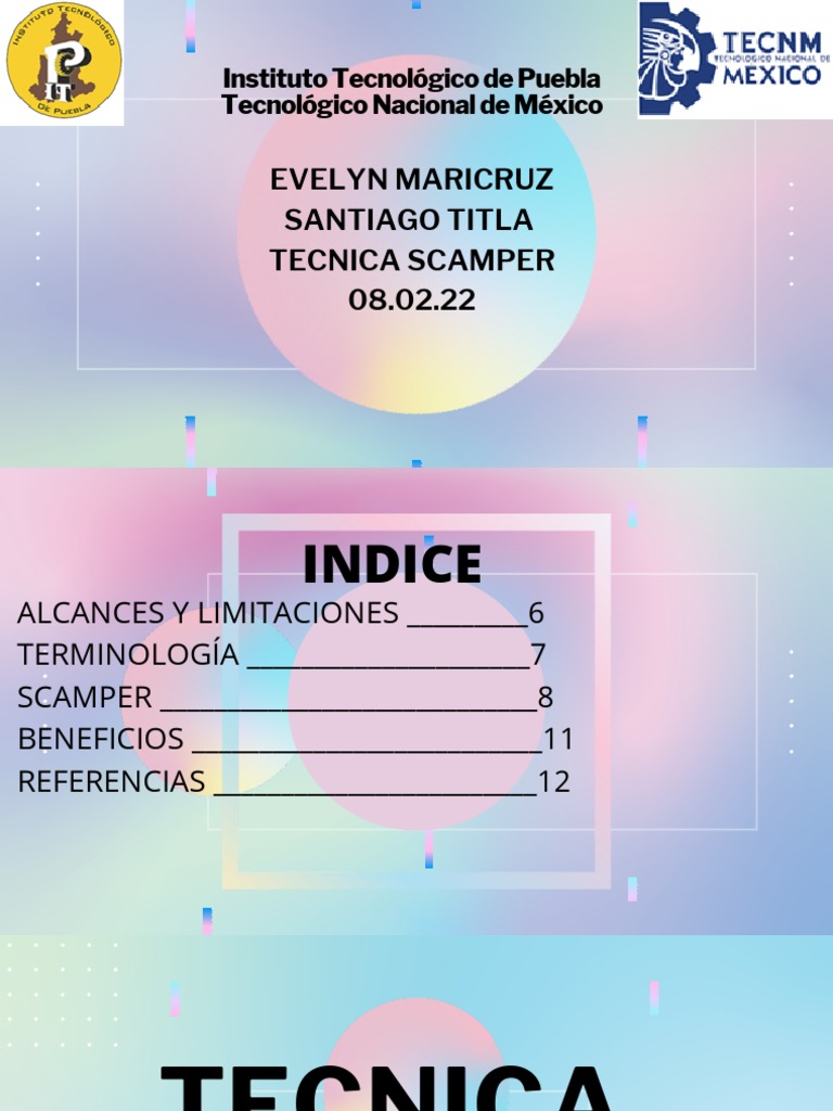 Tecnica Scamper | PDF | Cognición | Ciencia cognitiva