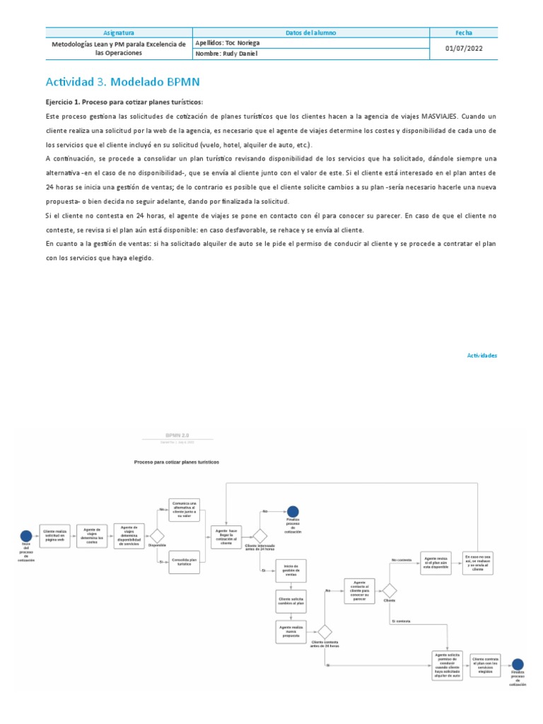 Actividad 3 Modelado BPMN | PDF | Business