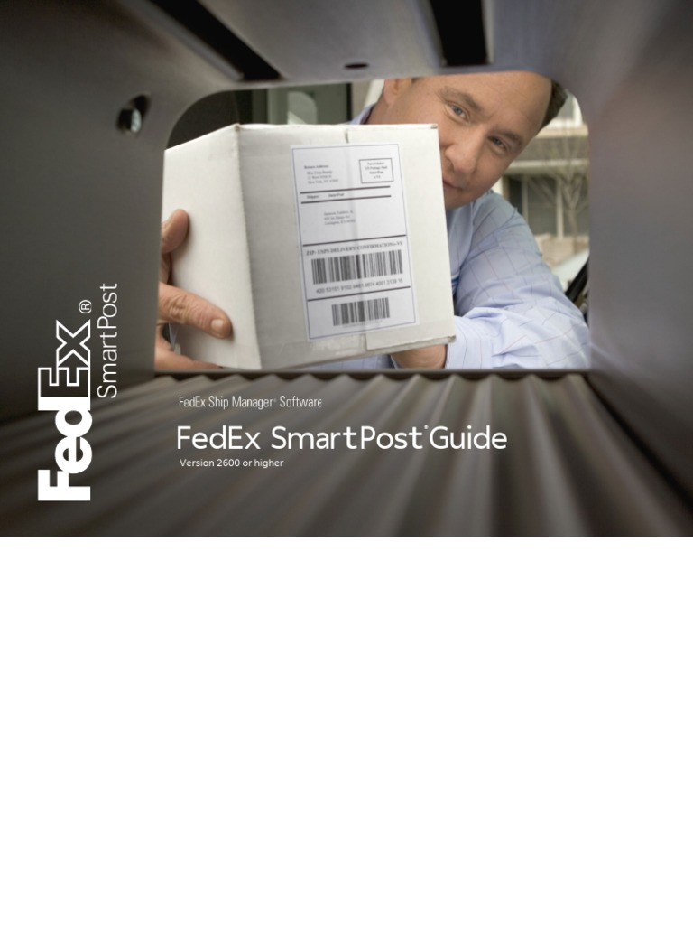 Fedex Smartpost Guide: Version 2600 or Higher | PDF | United States ...