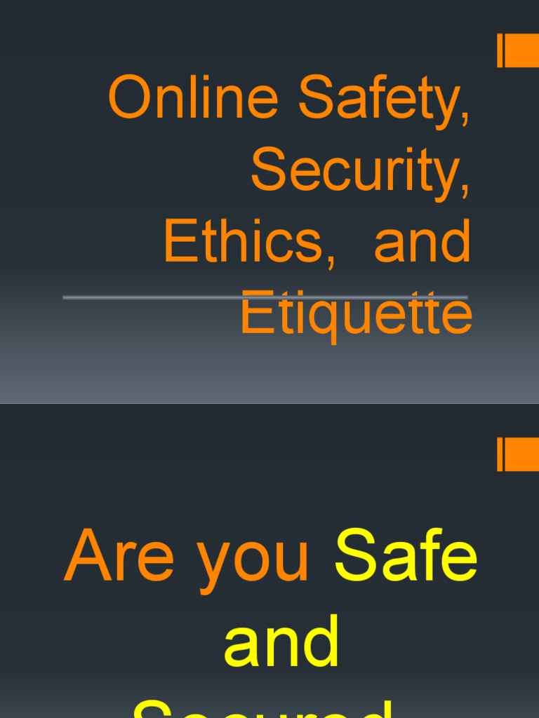 Online Safety, Security, Ethics, and Etiquette | PDF | Malware ...
