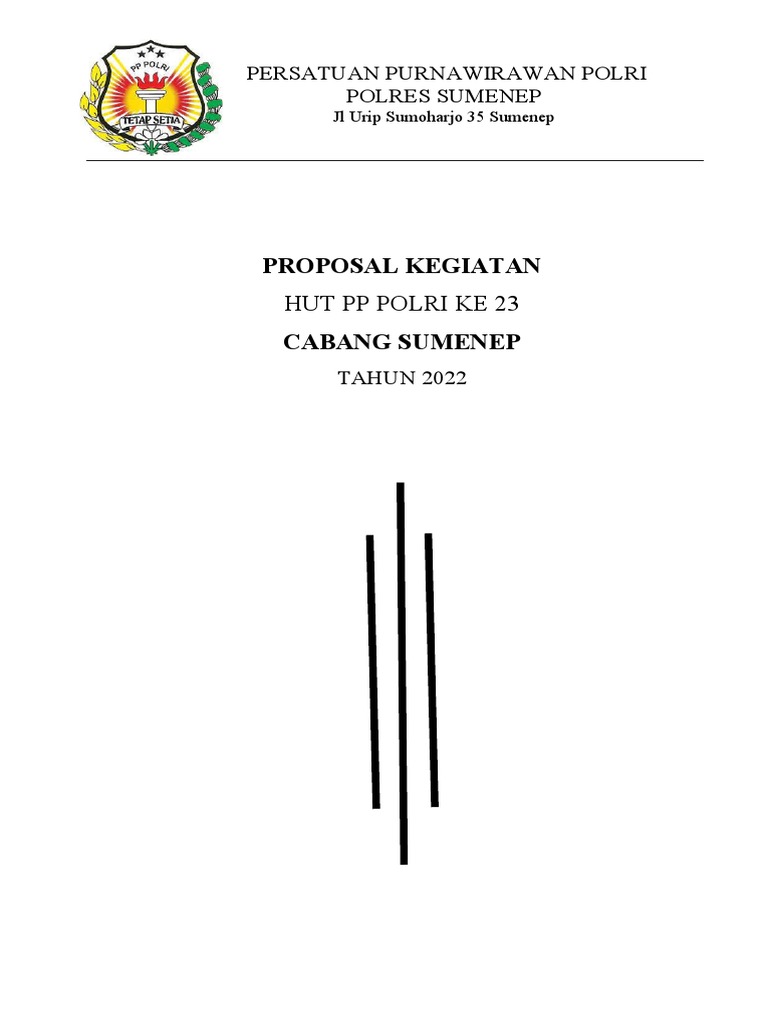 Draft Proposal HUT PP POLRI | PDF