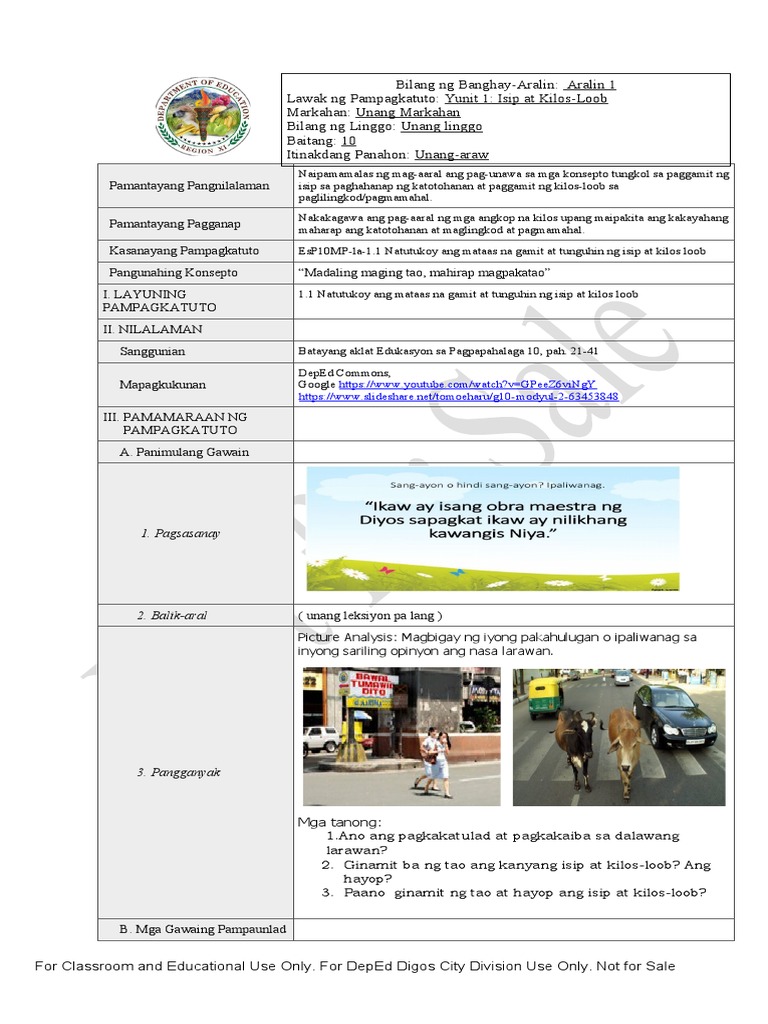 New 1st-QUARTER-Lesson-exemplar (2) .Docxg10 | PDF