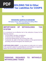 Non-VAT Withholding Tax Computation | PDF