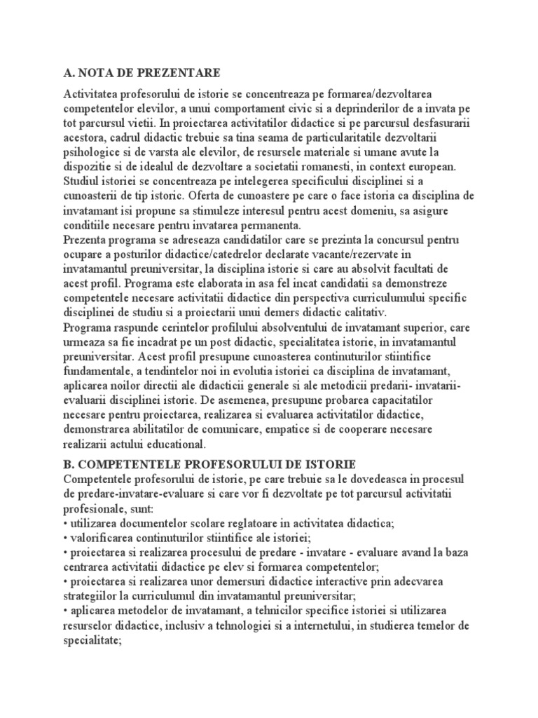 Programa Titularizare 2022 | PDF