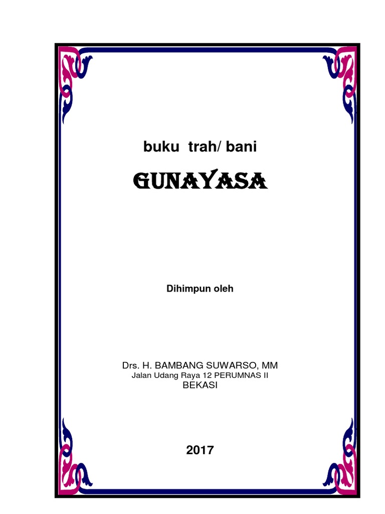 Buku Silsilah Bani Gunayasa | PDF