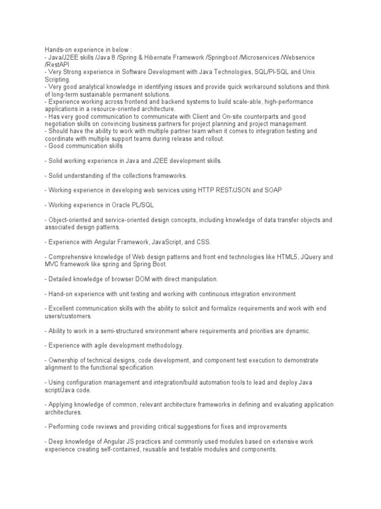 E-Khata Java Developer JD | Descargar gratis PDF | Web Application ...