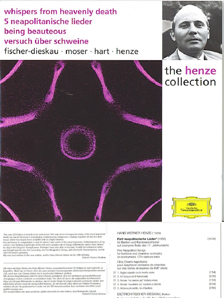 Henze CD Booklet | PDF