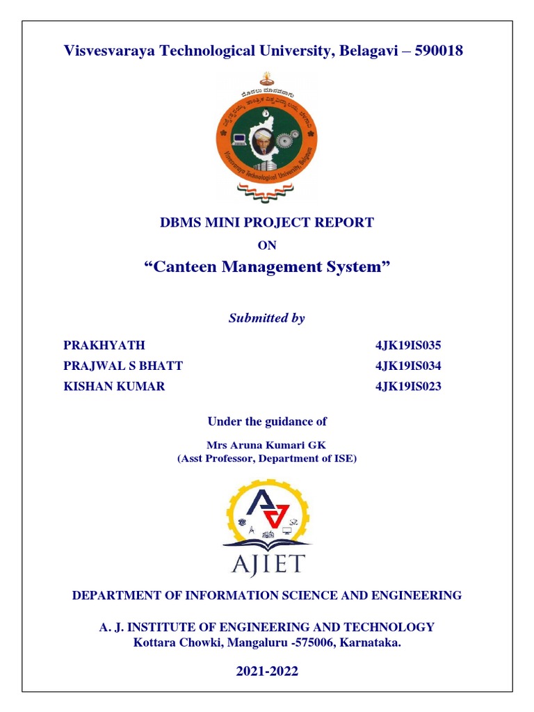 Report Canteen Final | PDF | Computer Programming | Databases