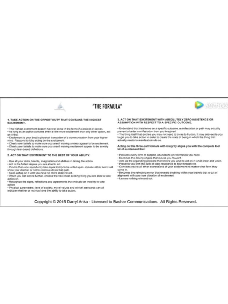 Bashar The Formula | PDF