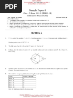Class 10 CBSE Maths PYQ With Marking Scheme | PDF