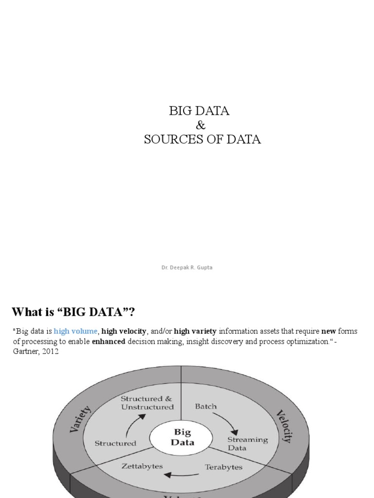 Understanding Big Data Sources and Impact | PDF | Big Data | Survey ...