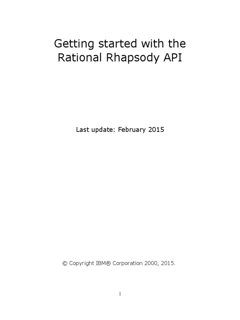 Rational Rhapsody API Getting Started | PDF | Class (Computer Programming) | Library (Computing)
