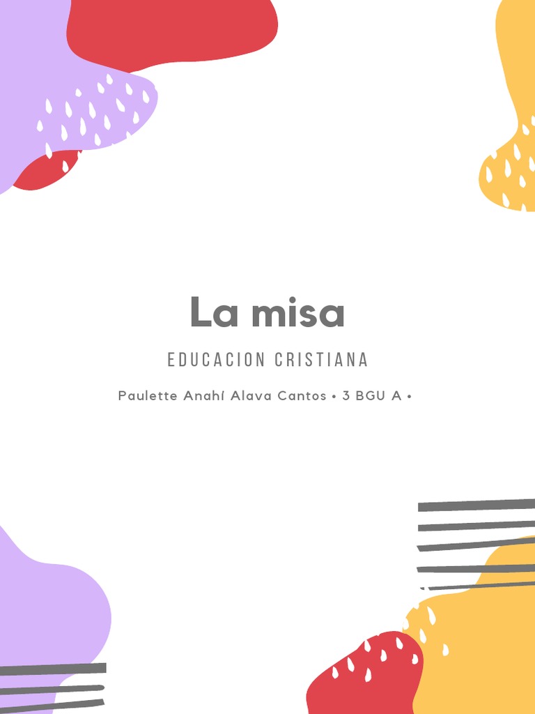 La Misa | PDF | Misa (liturgia) | eucaristía