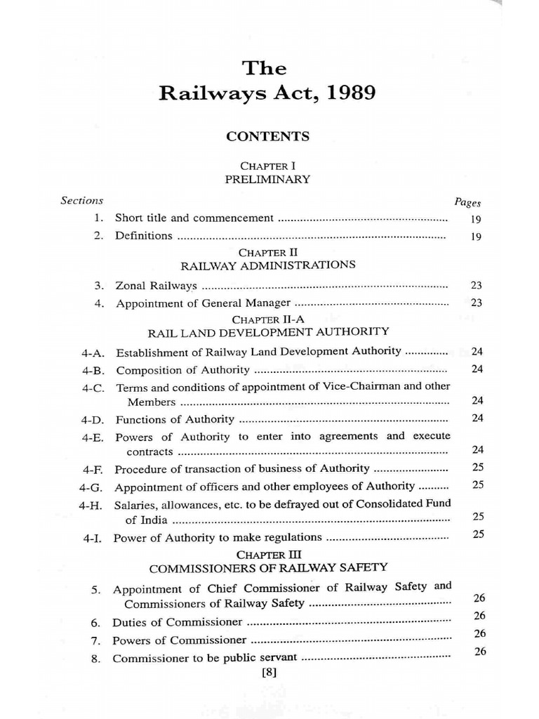 Railways Act 1989 Pdf