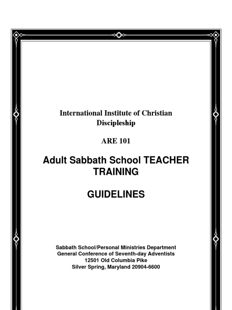 Equipping Sabbath School Teachers to Fulfill Their Divine Calling | PDF ...