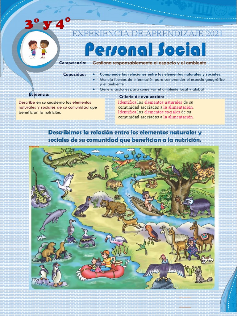 Sesion Elementps Naturales y Sociales | PDF | Agricultura | Aprendizaje