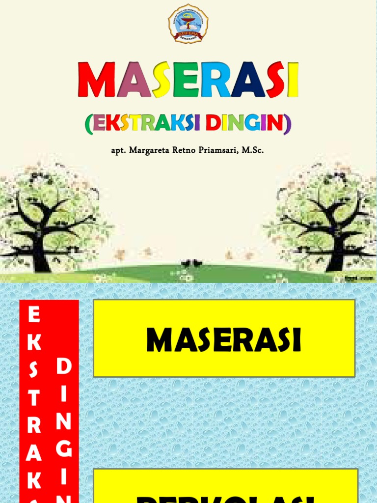Maserasi Dan Modifikasinya | PDF