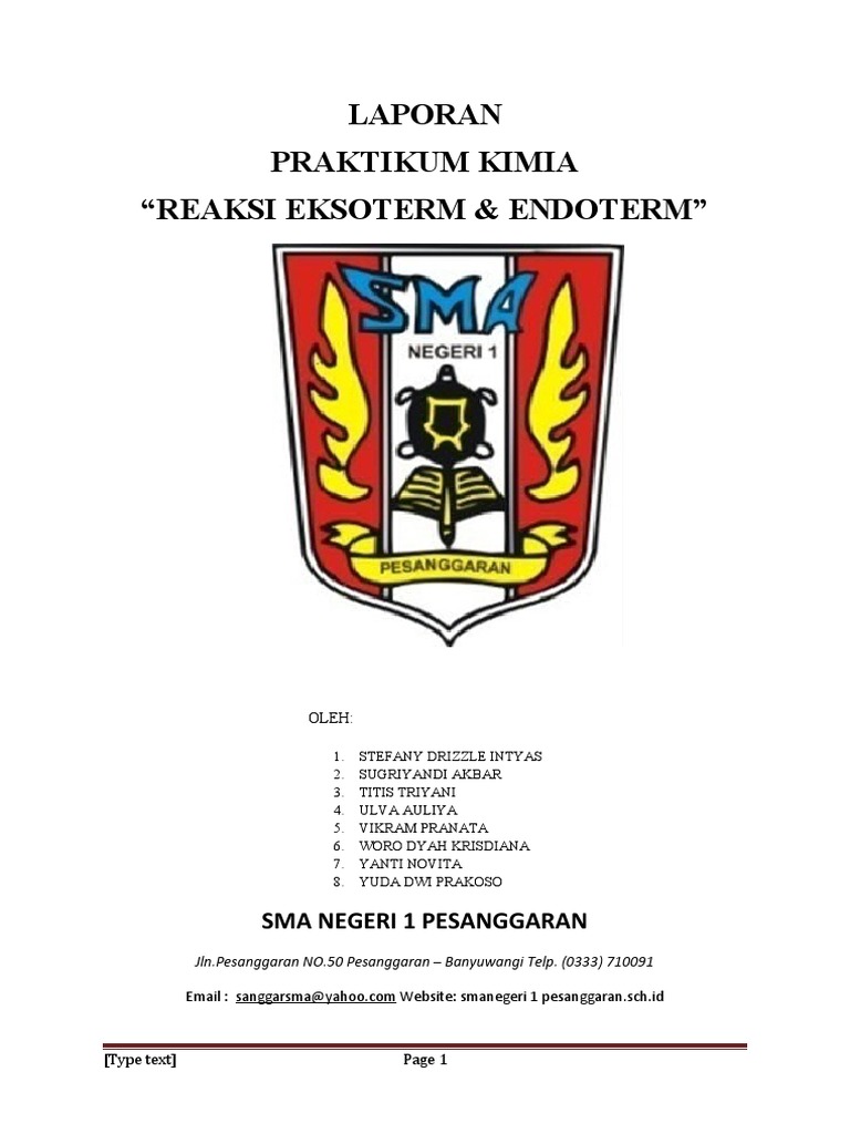 Laporan Praktikum Kimia SMA | PDF
