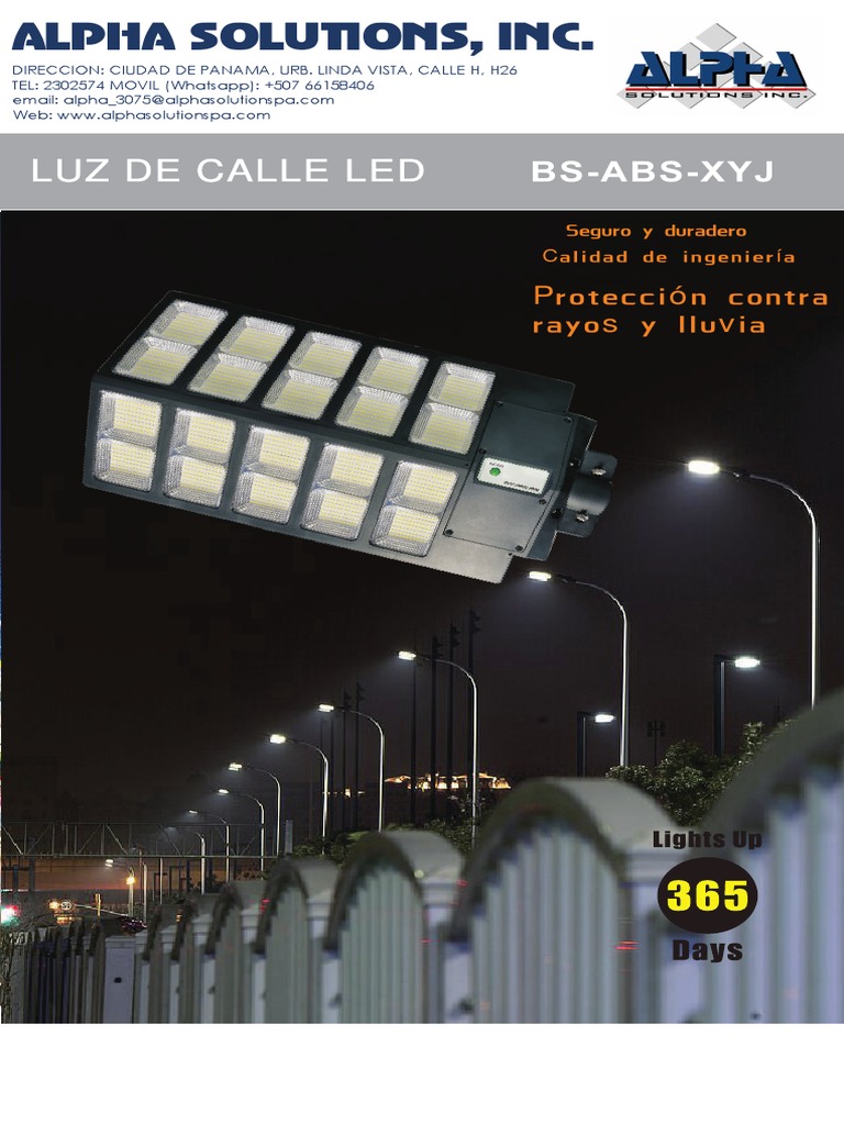 Alphaled - Bs-Abs-Xyj Solar Data Sheet | PDF | Electronics ...