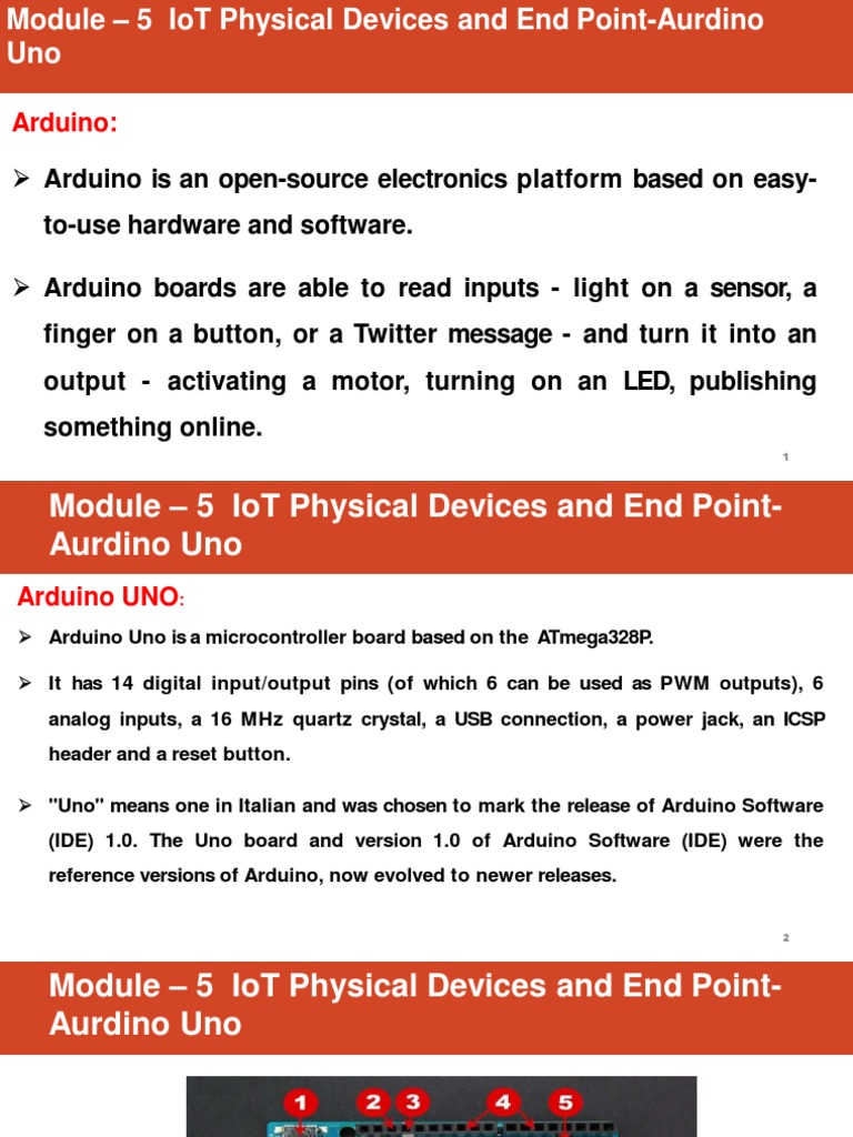 Module 5 | PDF | Arduino | Raspberry Pi