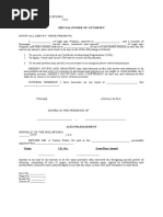 Special Power of Attorney For Bir Transaction | PDF