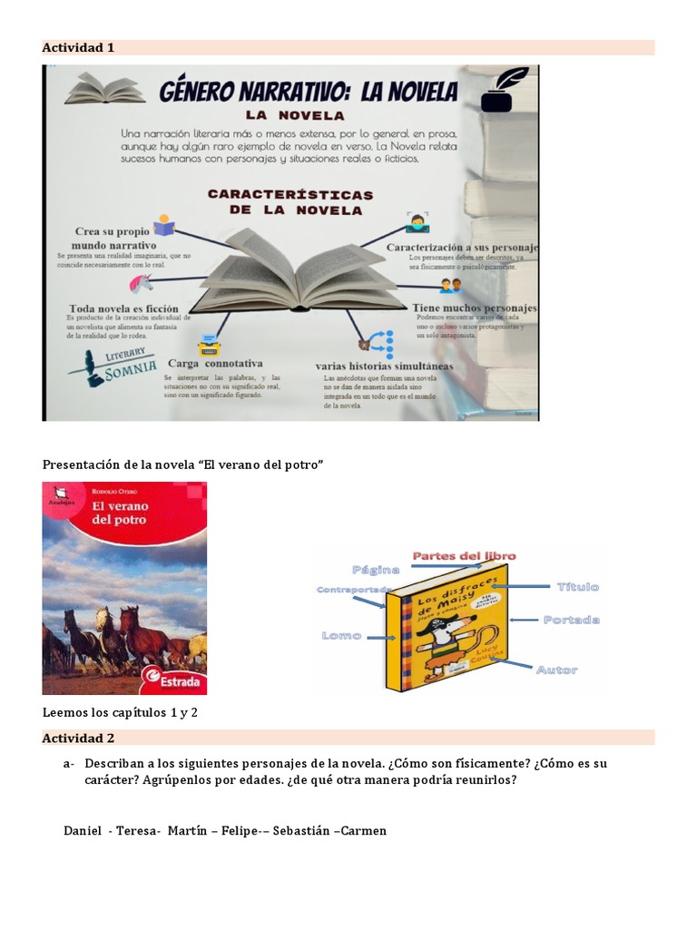 Actividad 1 El Verano Del Potro | PDF