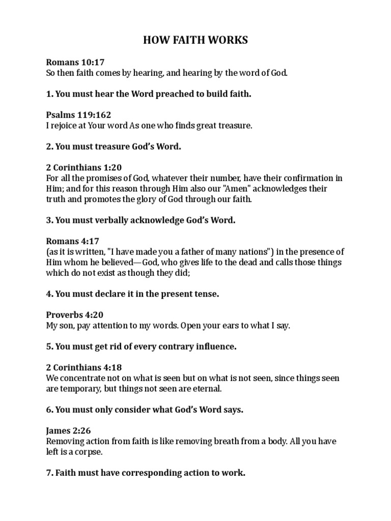 How Faith Works | PDF | Faith | Epistle To The Romans