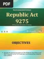 Philippine Clean Water Act Overview | PDF