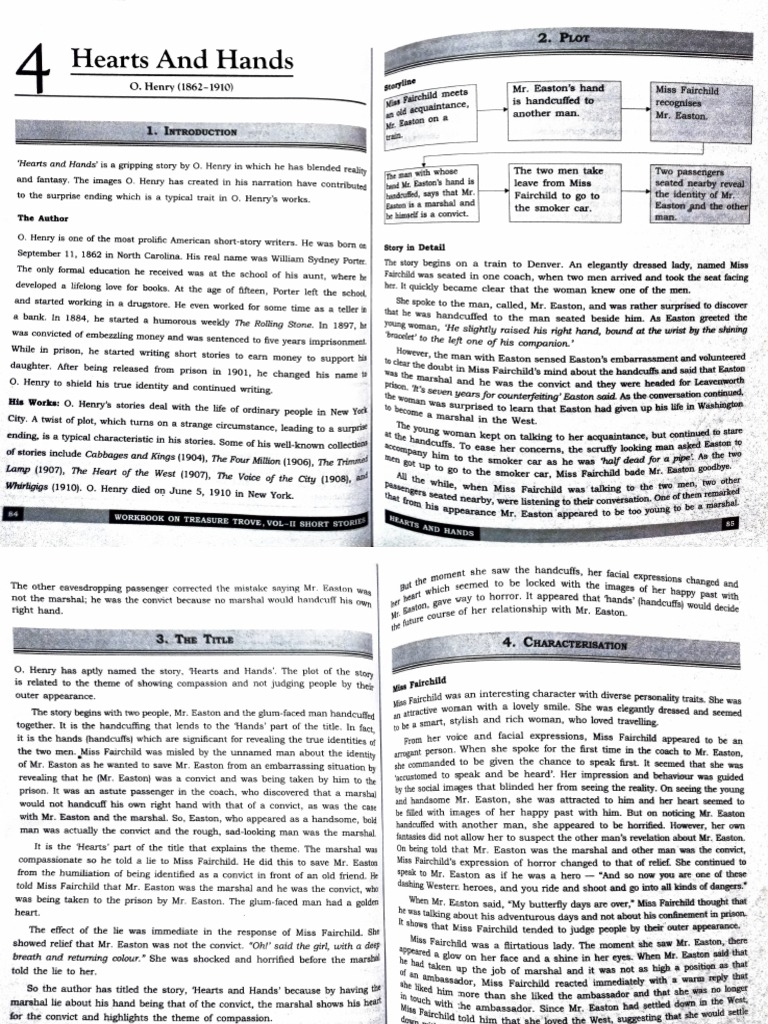 Hearts and Hands - Workbook | PDF | O. Henry | Handcuffs