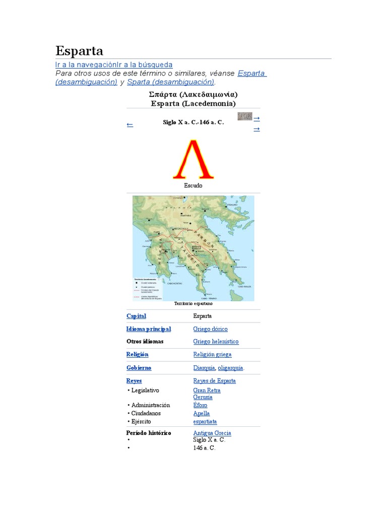 Esparta | PDF | Esparta | Antigua Grecia