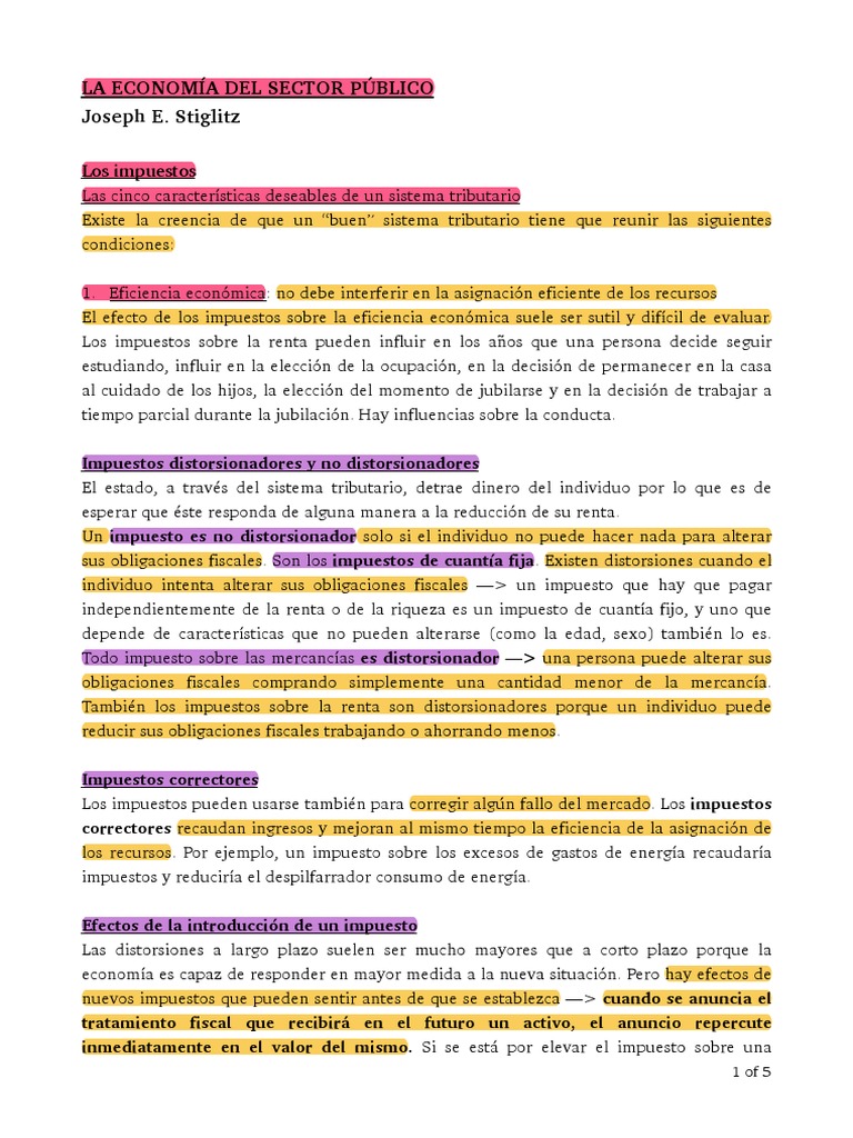 Análisis de las cinco características deseables de un sistema ...