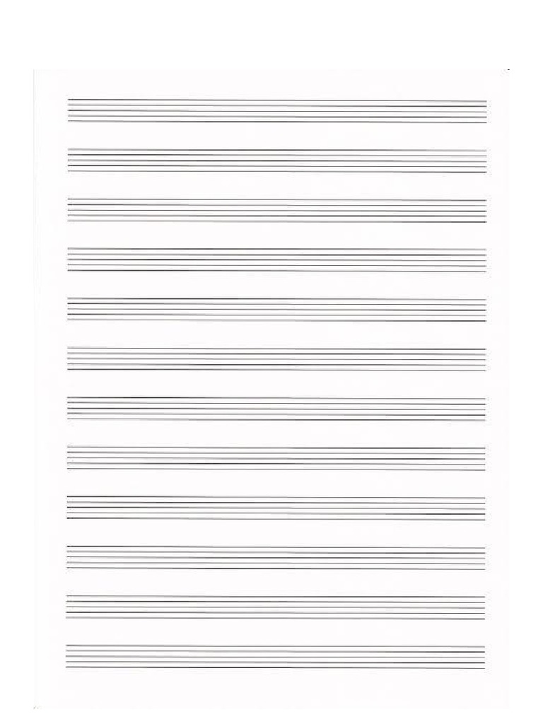 Partituras en Blanco | PDF