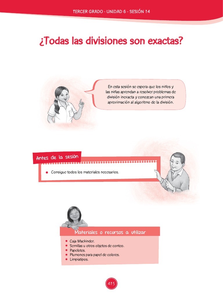 Documentos Primaria Sesiones Unidad06 TercerGrado Matematica 3G U6 MAT ...