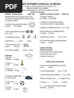 Primary 1 First Term Exam Questions | PDF | Plants