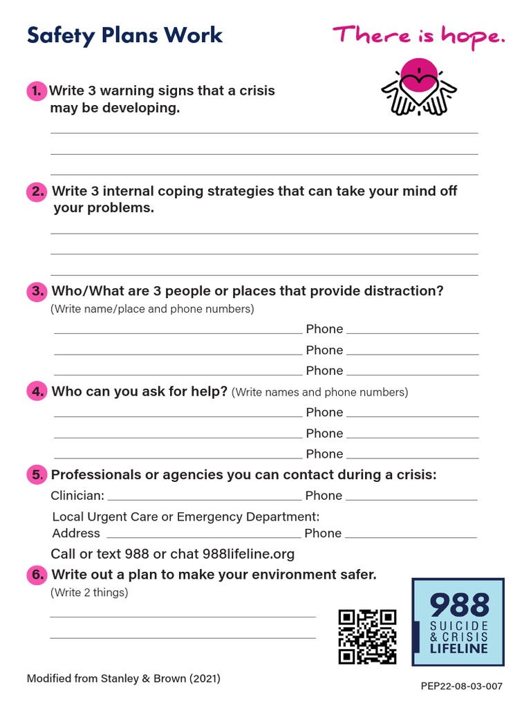 Suicide Safety Plan | PDF