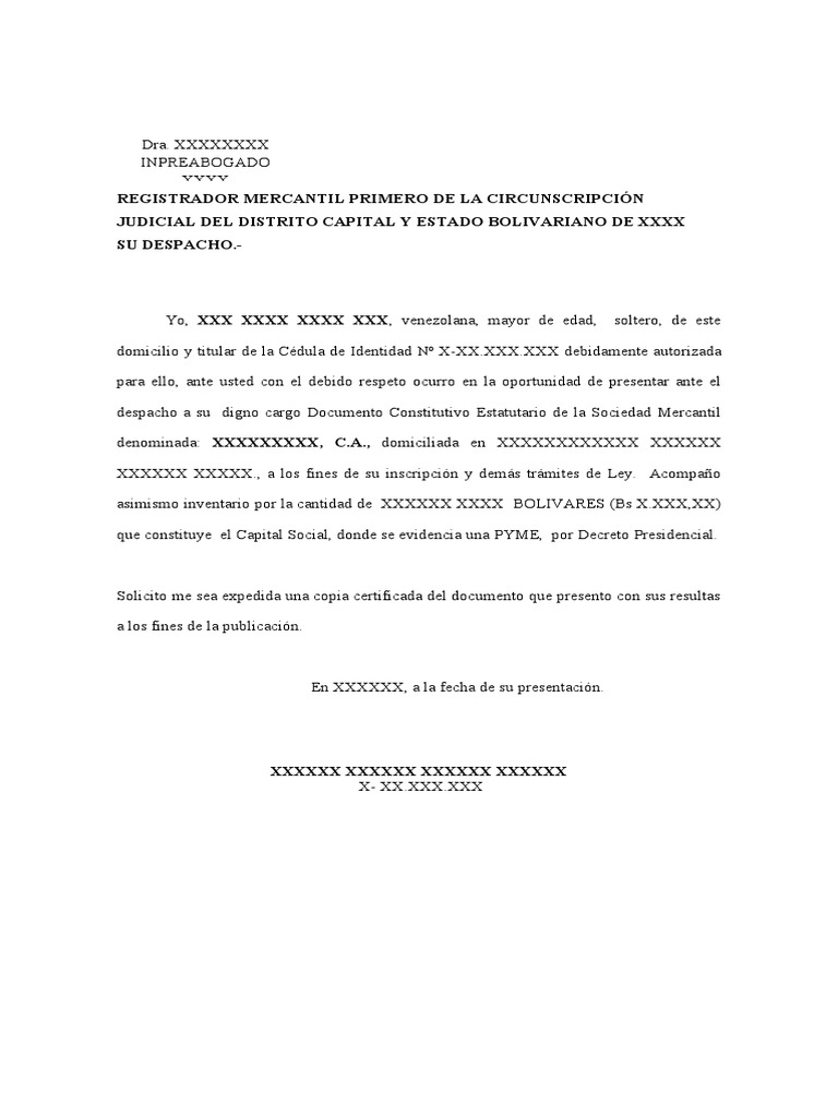 Modelo Documento Constitutivo Pyme | PDF | Compartir (Finanzas) | Business