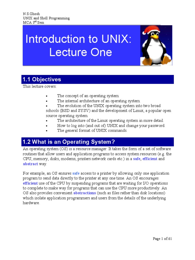 Introduction To UNIX | PDF | Operating System | Command Line Interface