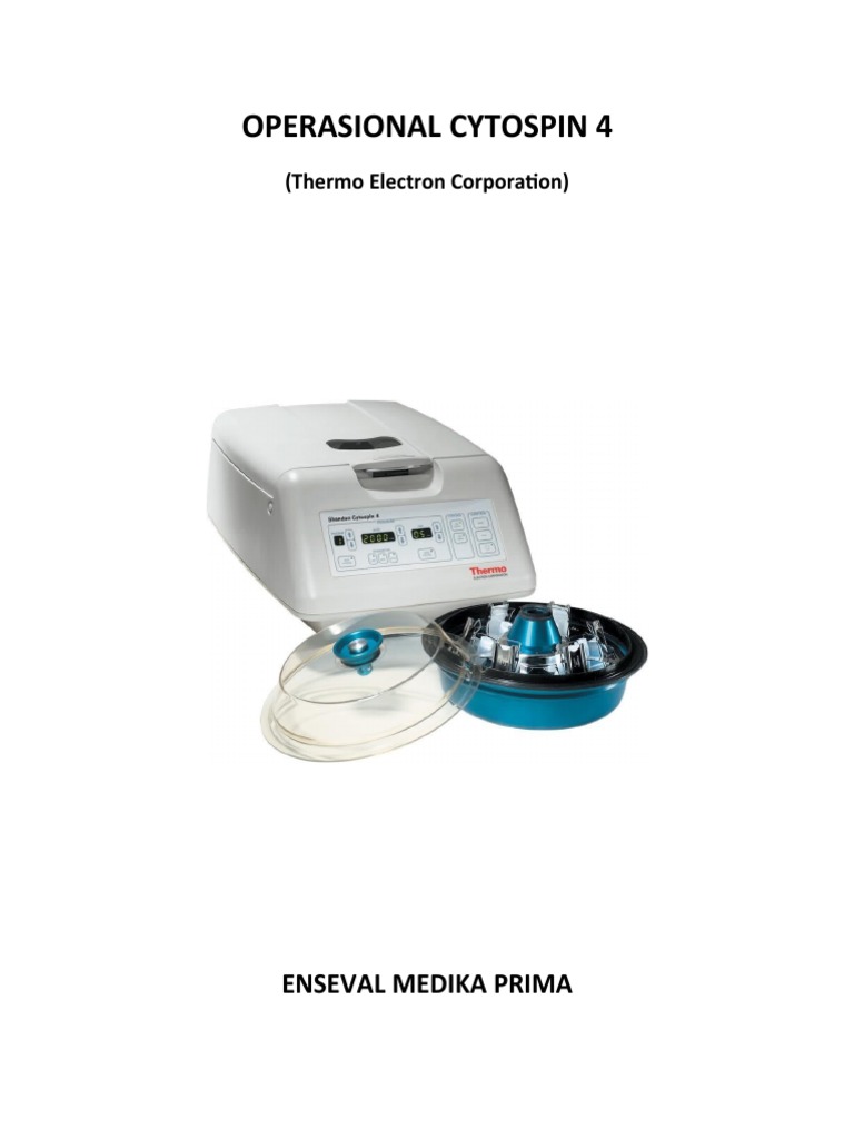 Operasional Cytospin 4 - ED | PDF