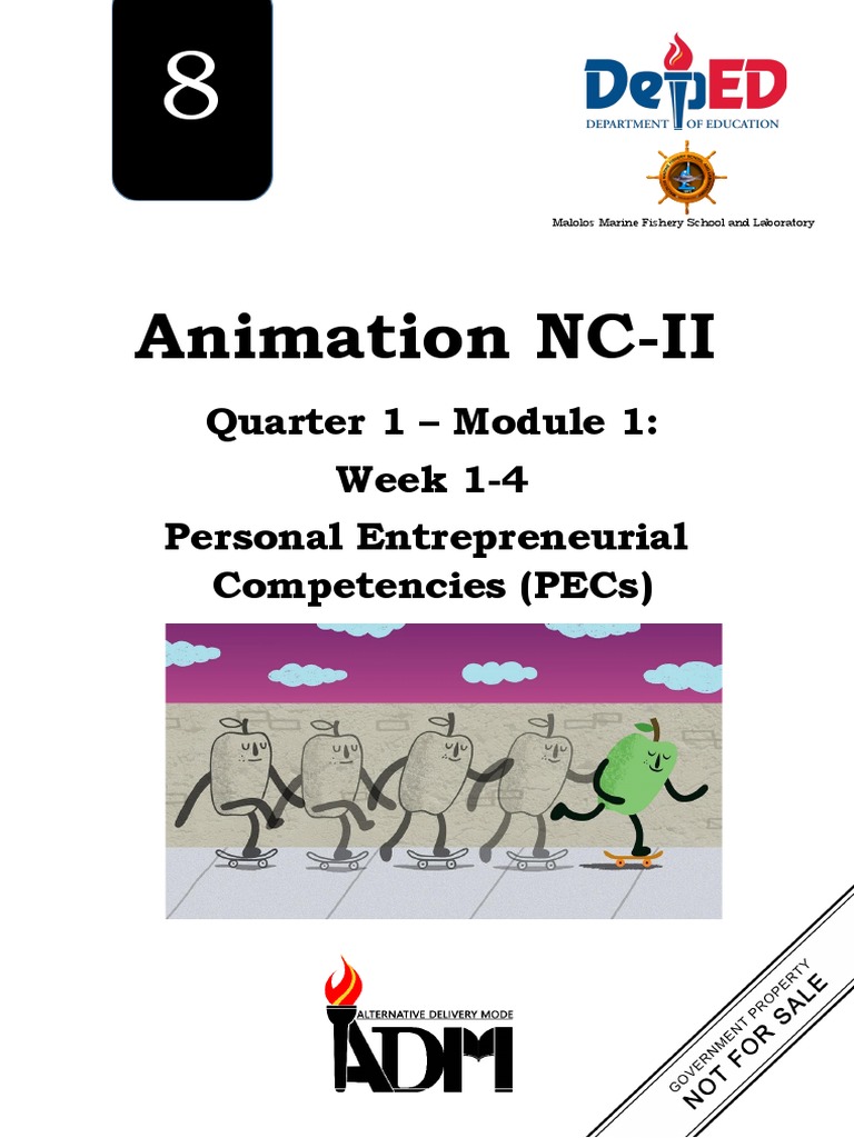 Animation Nc-Ii: Quarter 1 - Module 1: Week 1-4 Personal ...