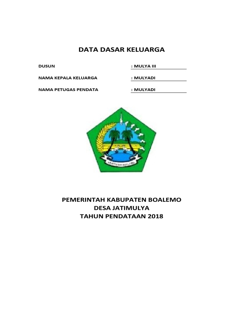 Form Pendataan Profil Desa | PDF