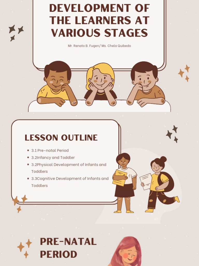 Development of The Learners at Various Stages | PDF | Prenatal ...