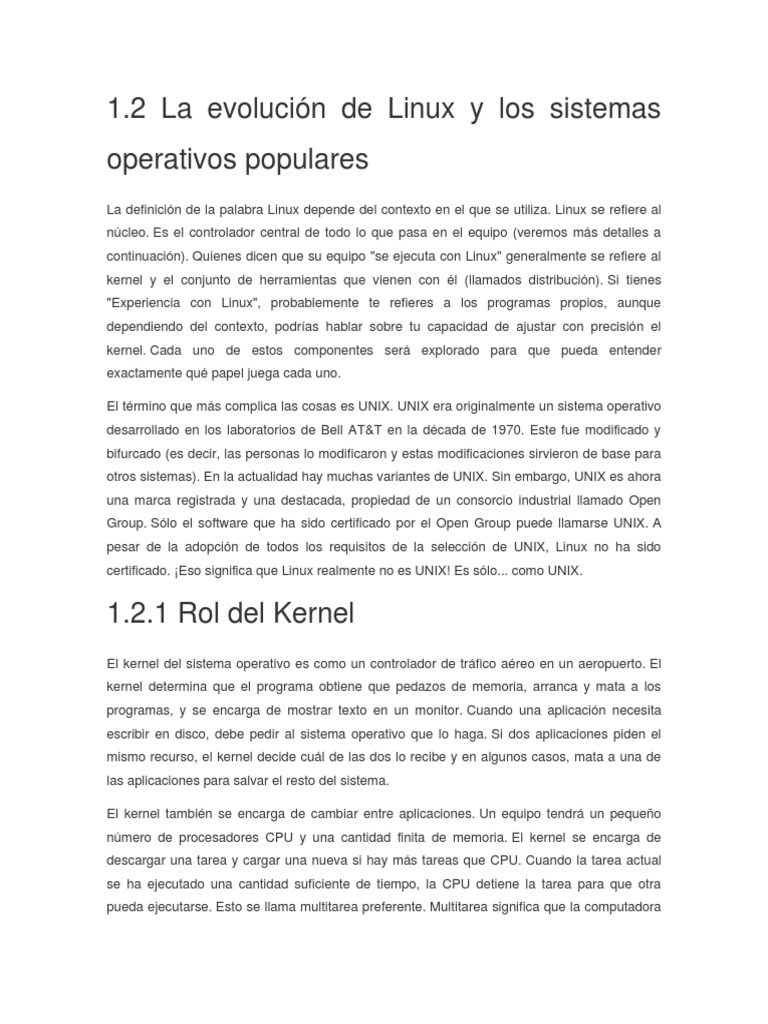 NDG Linux Essentials Español - Capítulo 1-Introducción A Linux | PDF ...