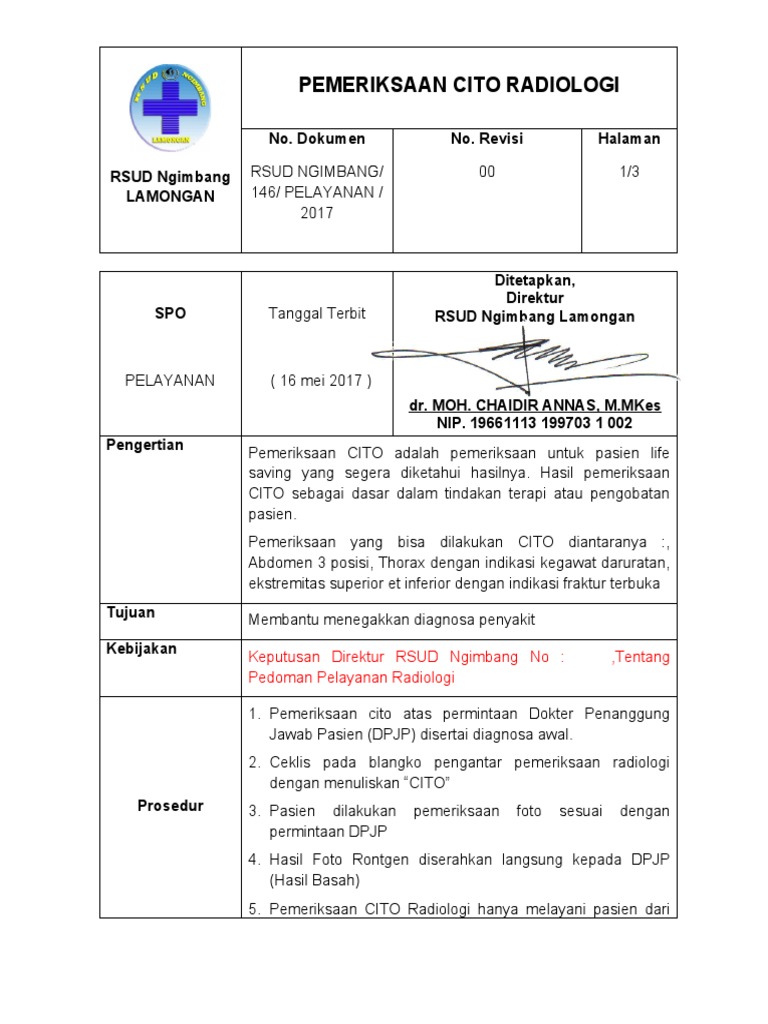 Radiologi Cito | PDF