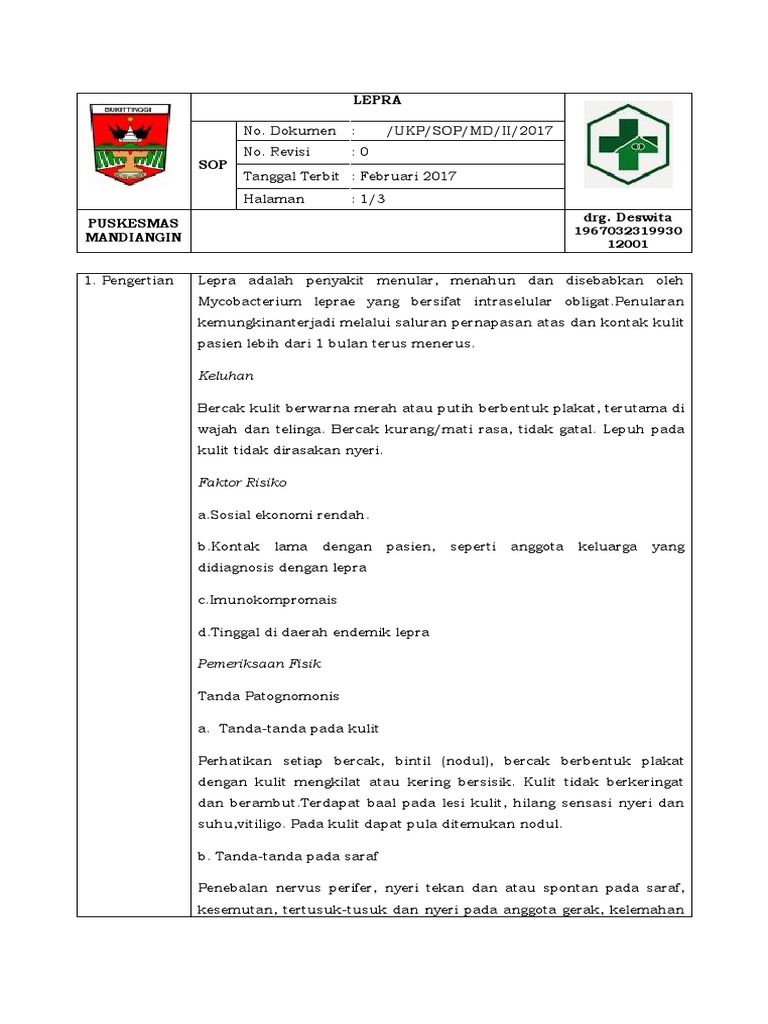 Lepra | PDF | Pengembangan Diri | Kesehatan Holistik