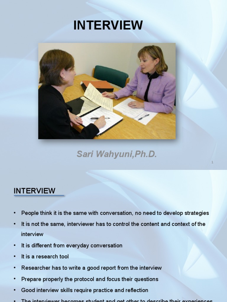 Interview | PDF | Interview | Psychological Concepts