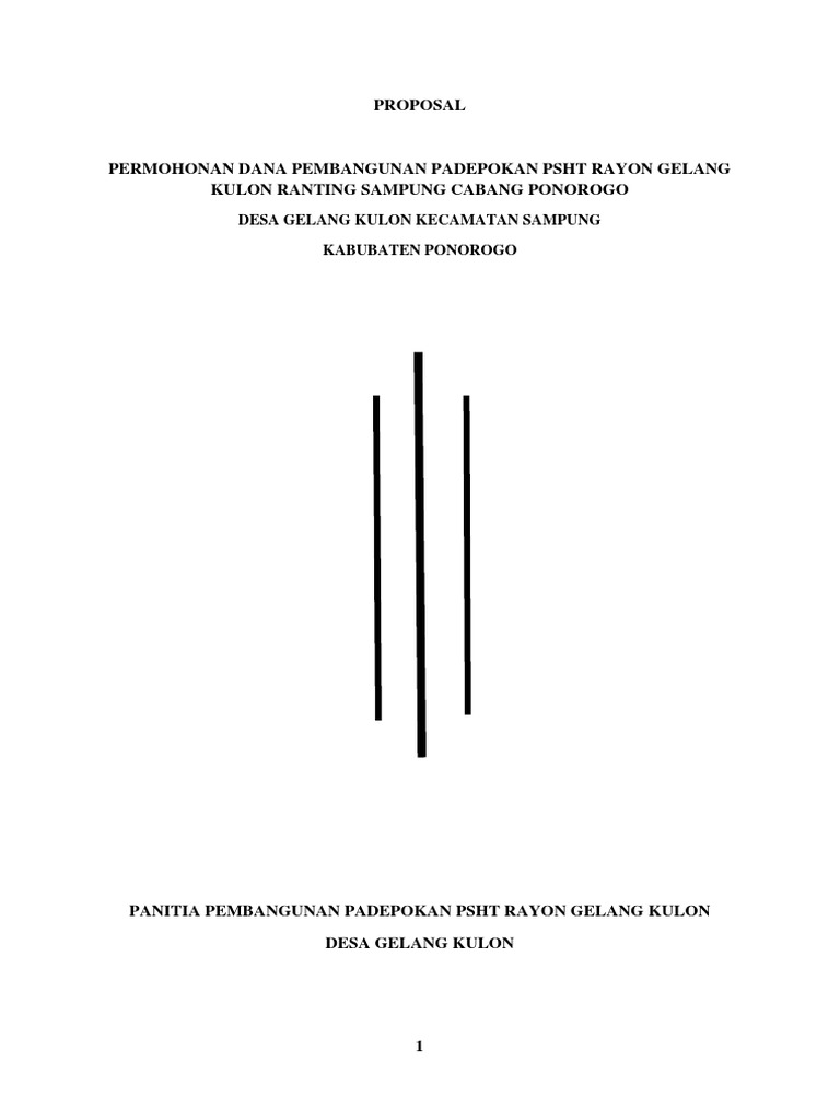 Proposal PSHT Baru-Dikonversi | PDF