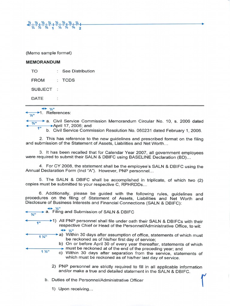 Annex E - Memo Format | PDF