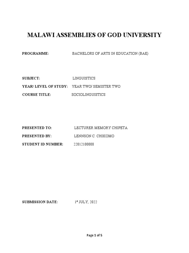 Code Switching Assignment | PDF | Multilingualism | English Language